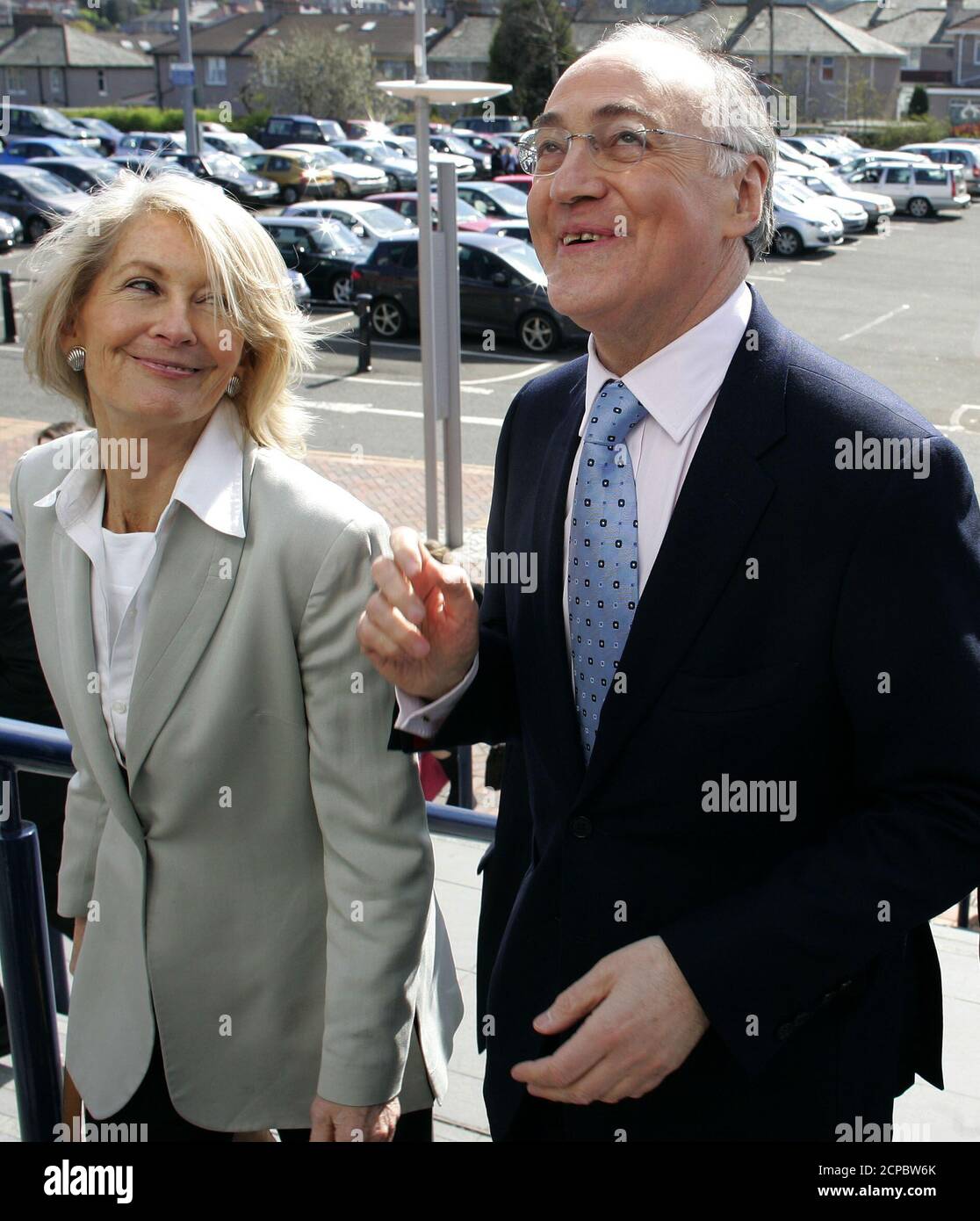 Conservative Leader Michael Howard With His Wife Sandra High Resolution ...