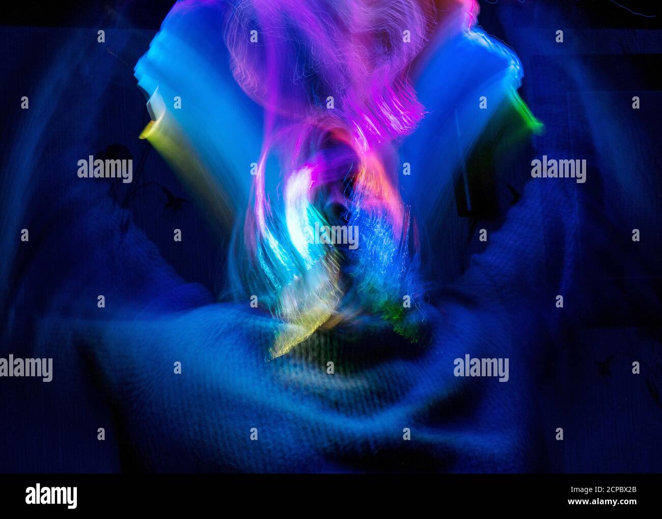 light fantasies, fuzzy, beautiful and colorful light paintings ...