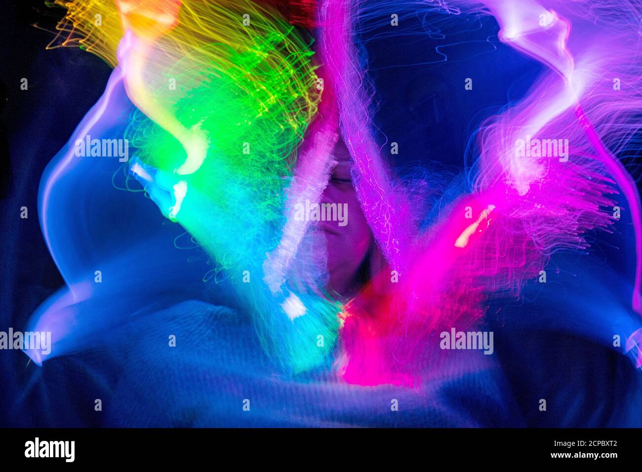 light fantasies, fuzzy, beautiful and colorful light paintings ...