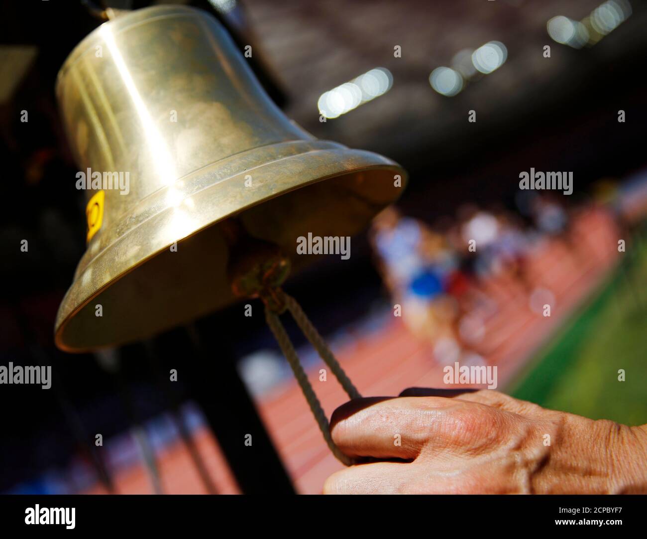 Last lap bell hi-res stock photography and images - Alamy