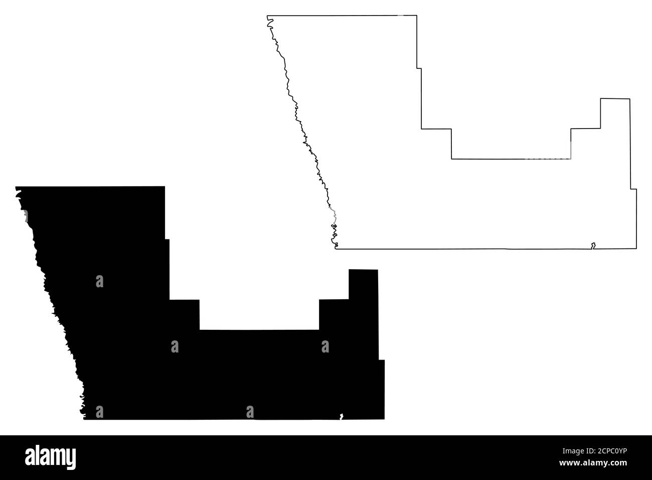 Map of crookston Black and White Stock Photos & Images - Alamy