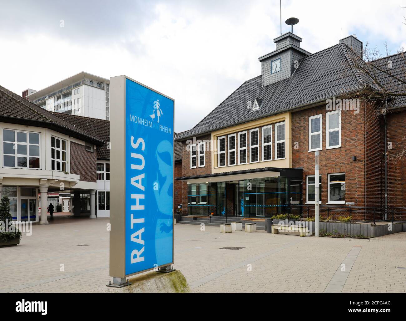 Town hall, Monheim am Rhein, North Rhine-Westphalia, Germany Stock ...