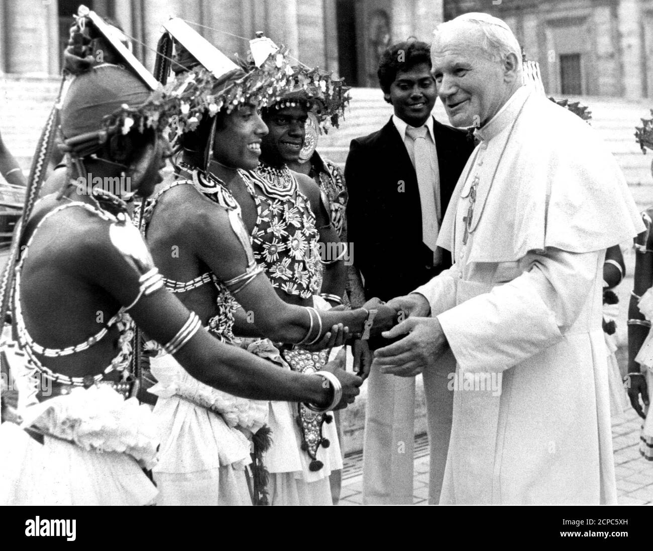 Pope john paul ii square Black and White Stock Photos & Images - Alamy