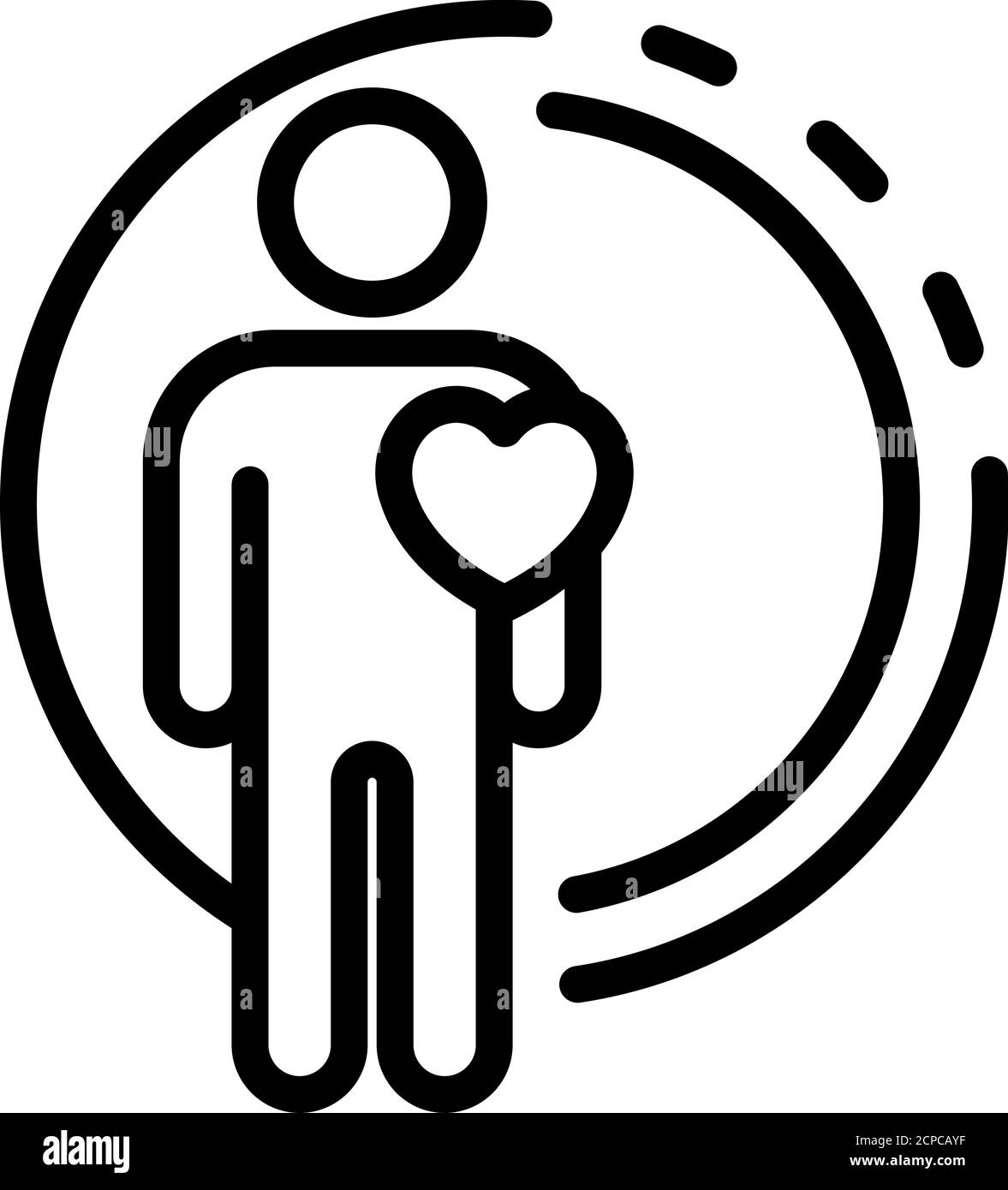 Trust man icon, outline style Stock Vector Image & Art - Alamy