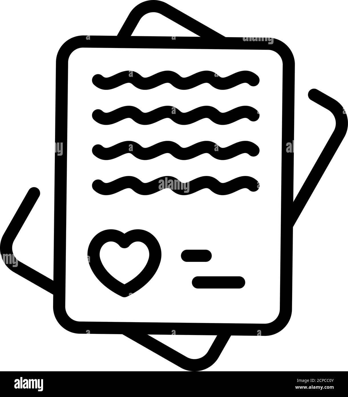 Trust letter icon, outline style Stock Vector Image & Art - Alamy