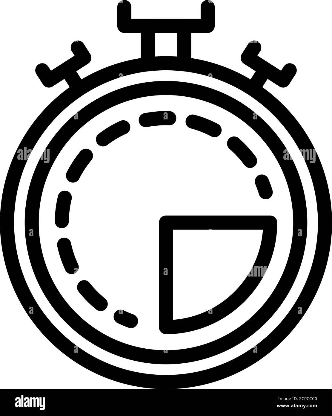 Referee stopwatch icon outline Stock Vector Images - Alamy