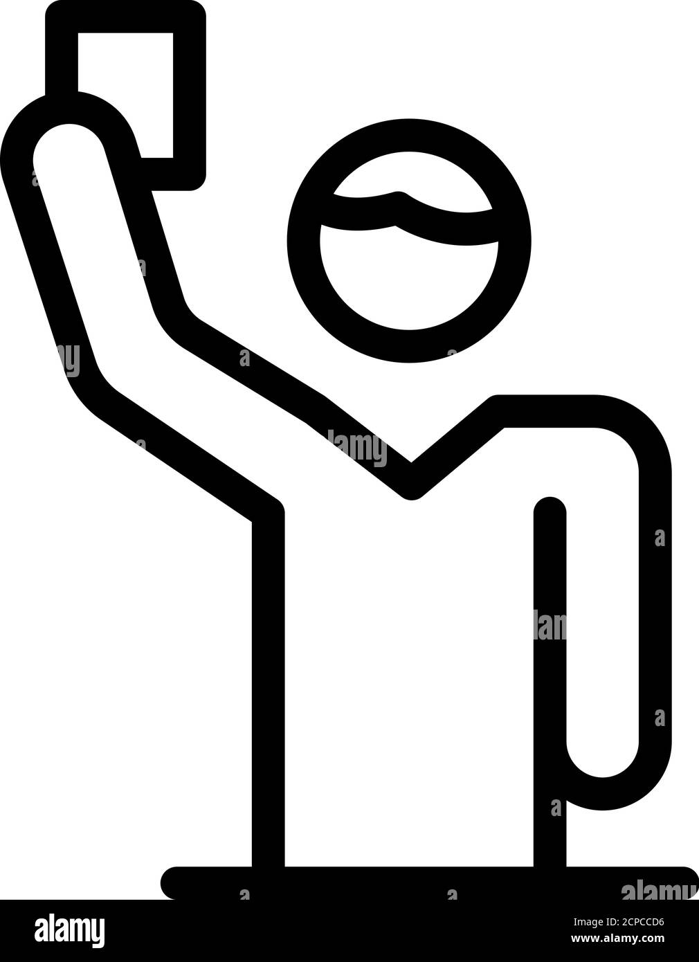 Referee icon, outline style Stock Vector Image & Art - Alamy