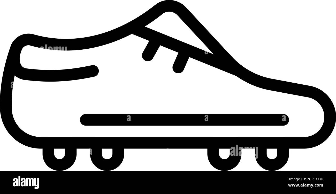 Football boot icon, outline style Stock Vector Image & Art - Alamy