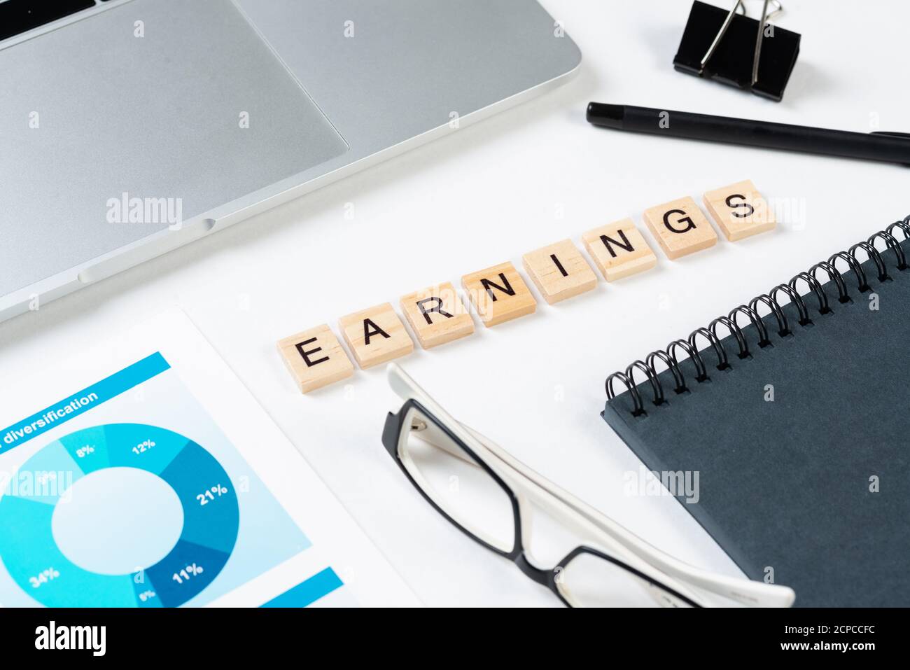 Earnings management concept with letters Stock Photo - Alamy