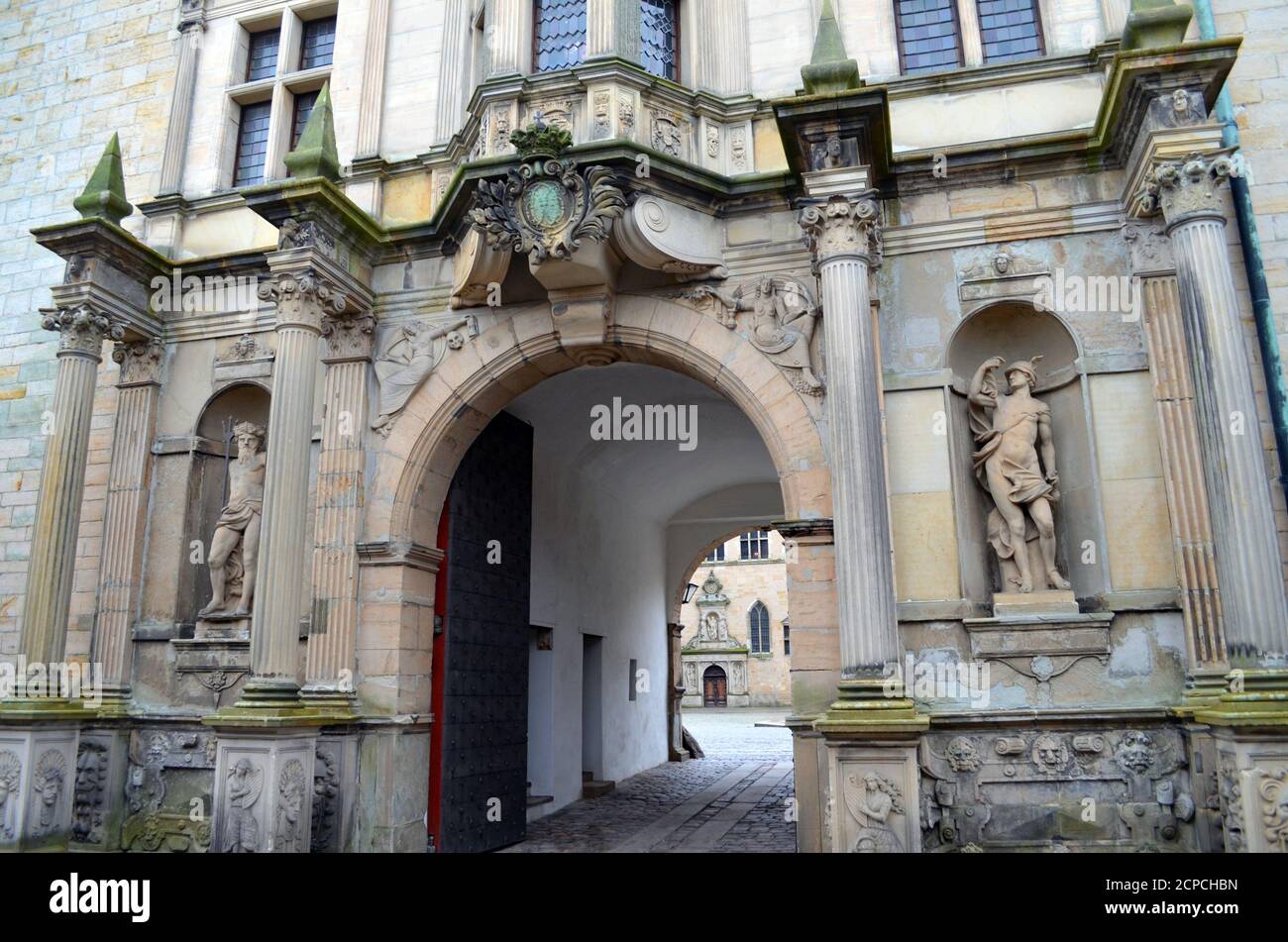 Kronborg Castle Archway to the Courtyard Stock Photo - Alamy