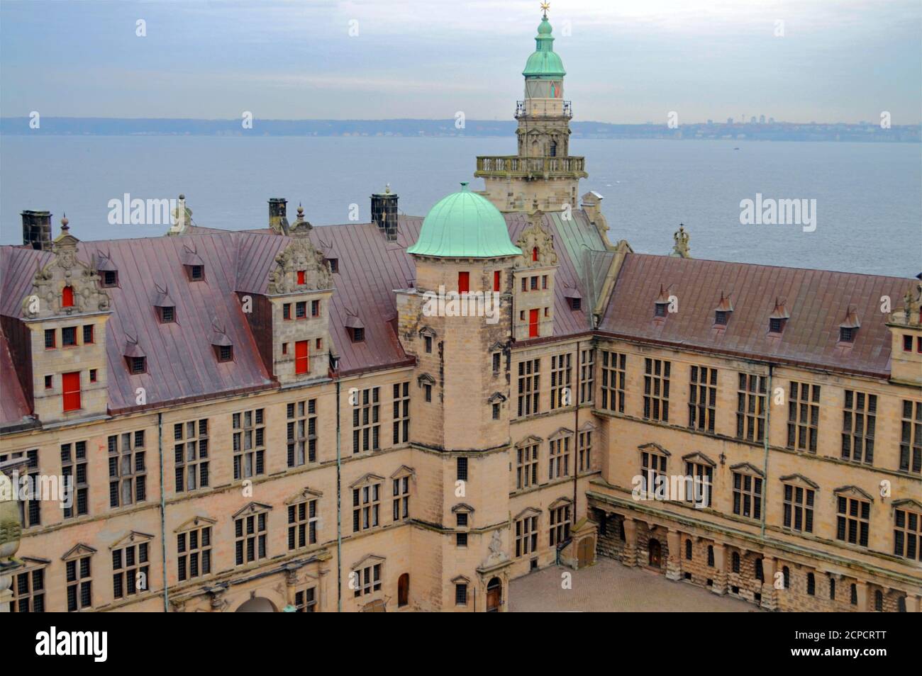 Denmark - Kronborg Castle Courtyard View Stock Photo - Alamy