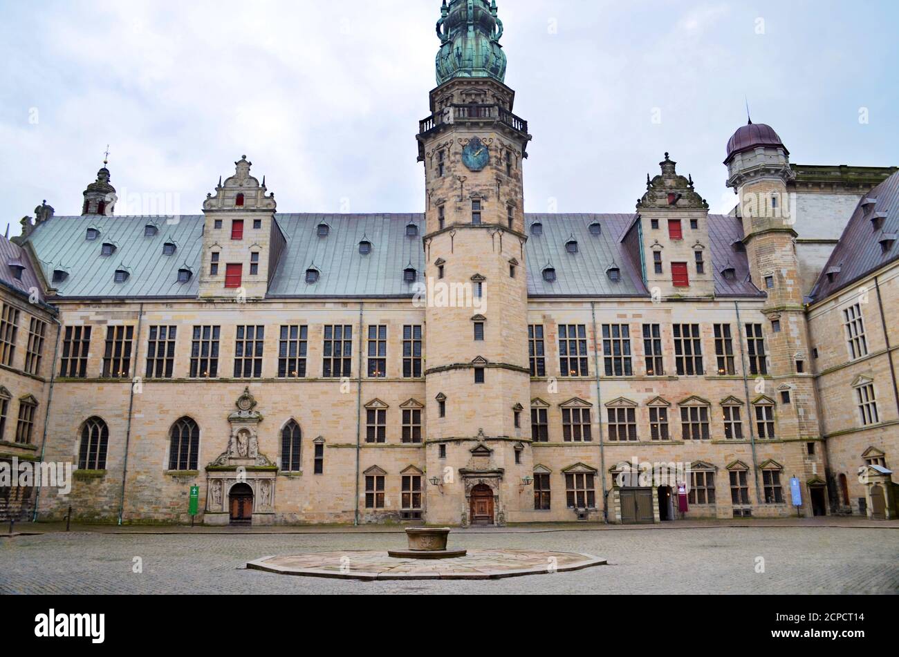 Denmark - Kronborg Castle Courtyard Stock Photo - Alamy