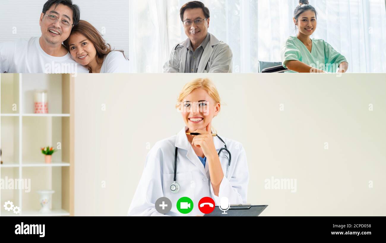 Online therapy zoom hi-res stock photography and images - Alamy
