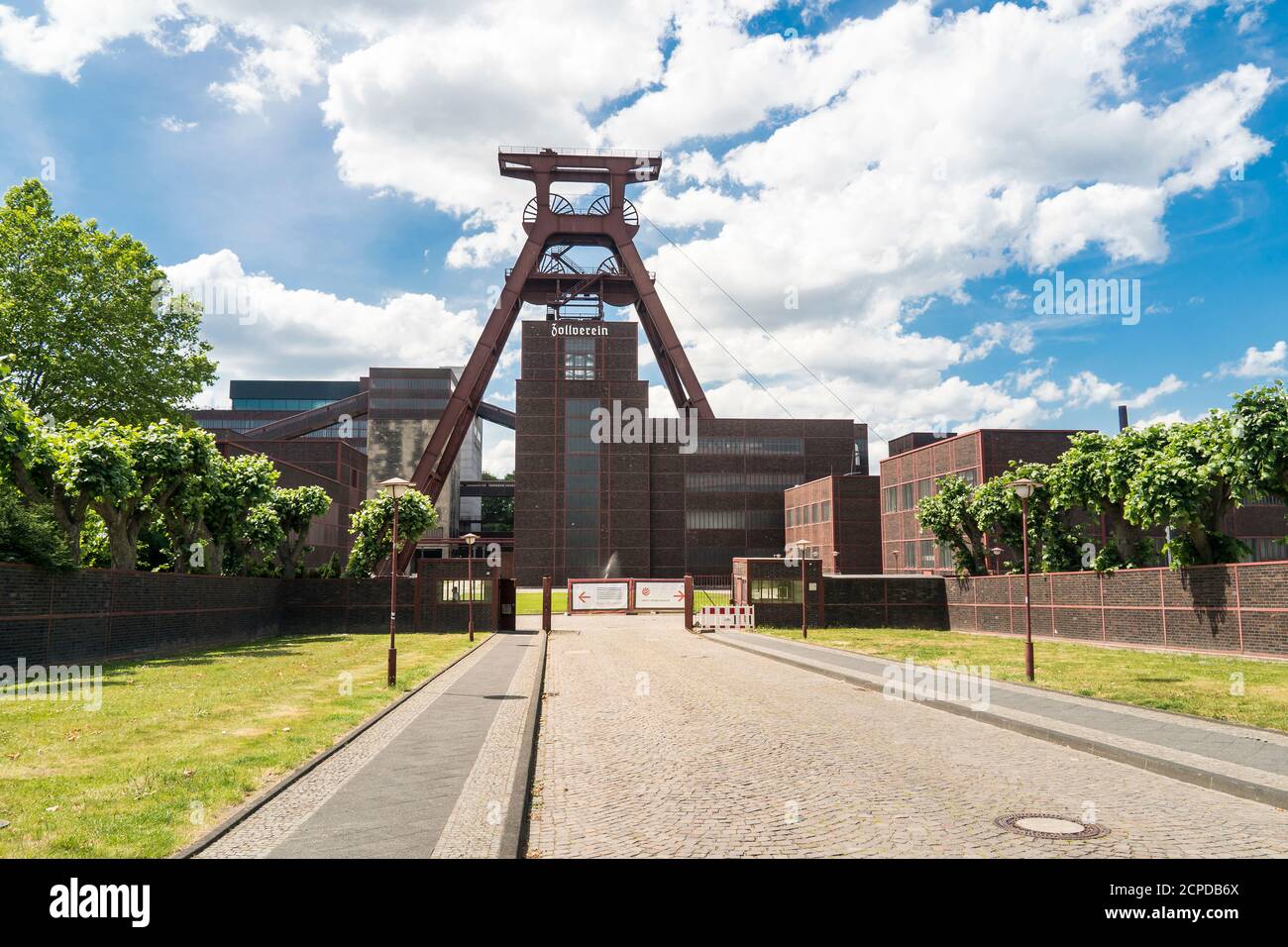Essen, Zeche Zollverein, UNESCO World Heritage, main entrance, double ...