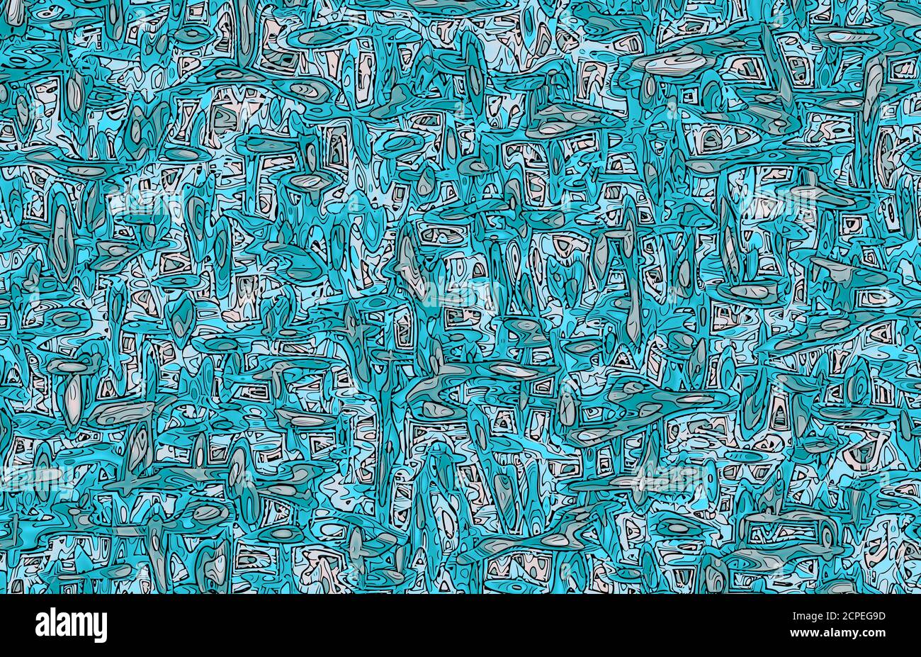 multi colored line illustration abstract art Stock Photo - Alamy