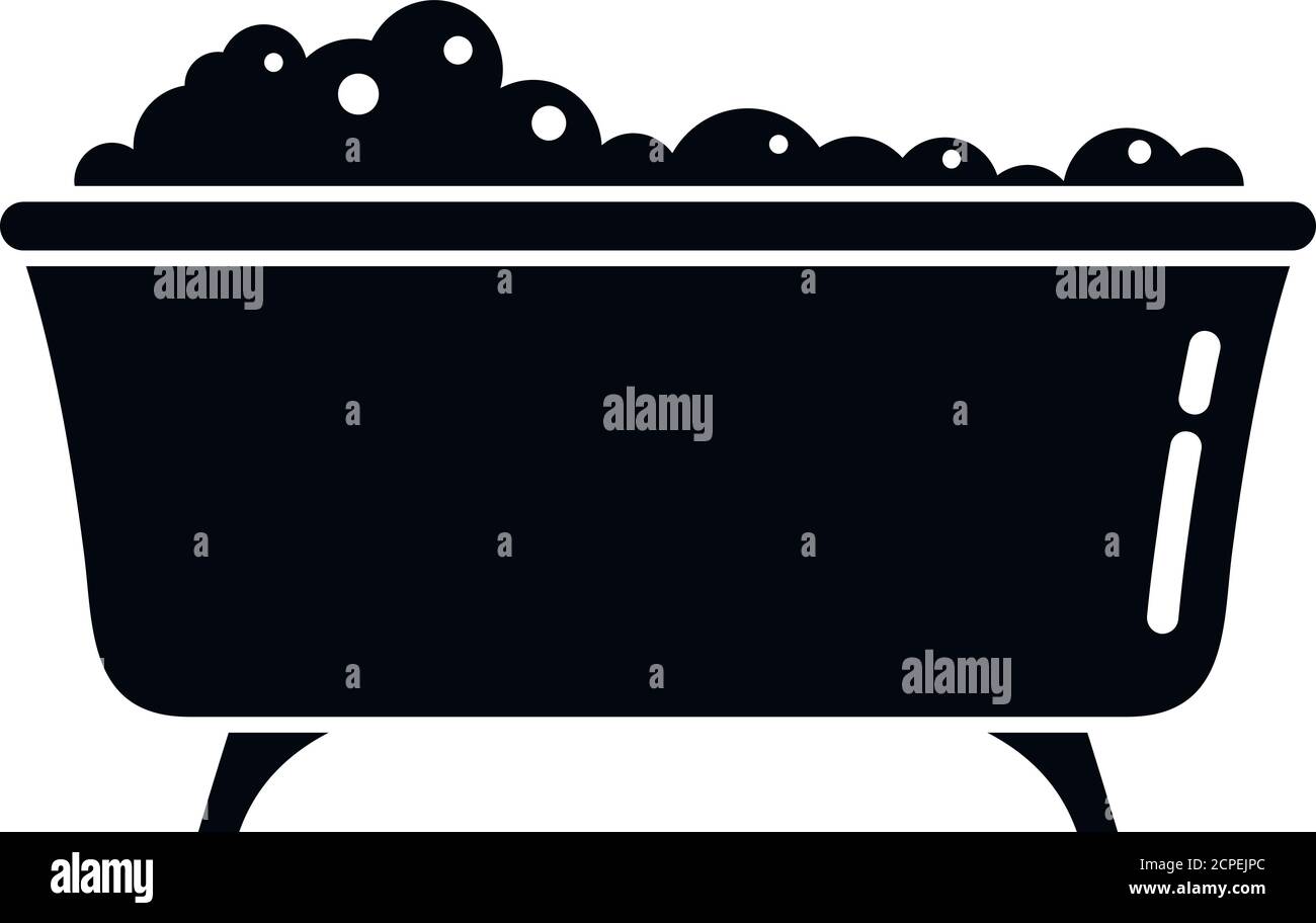 Bathtub icon. Simple illustration of bathtub vector icon for web design ...