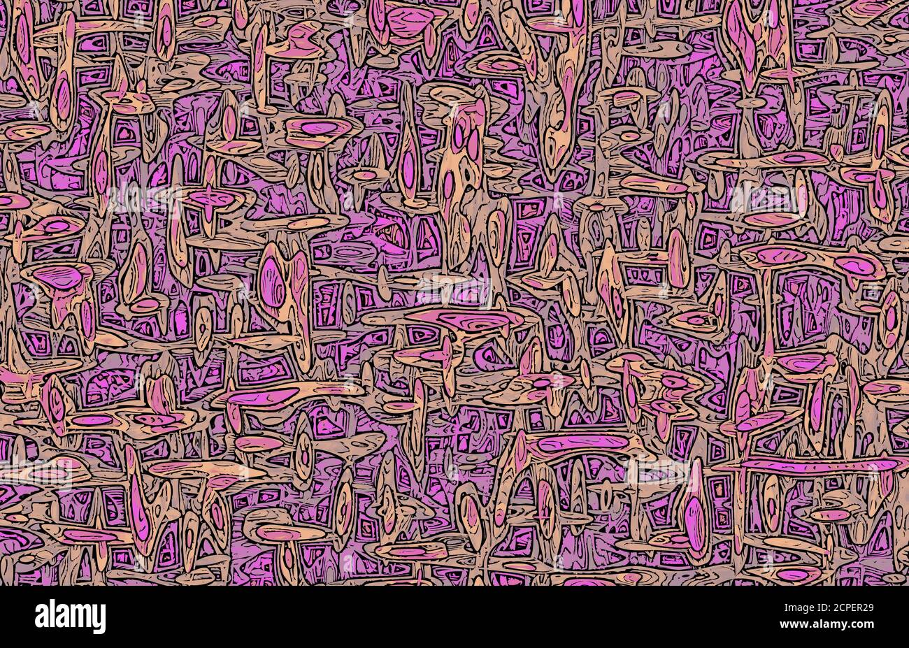 multi colored line illustration abstract art Stock Photo - Alamy