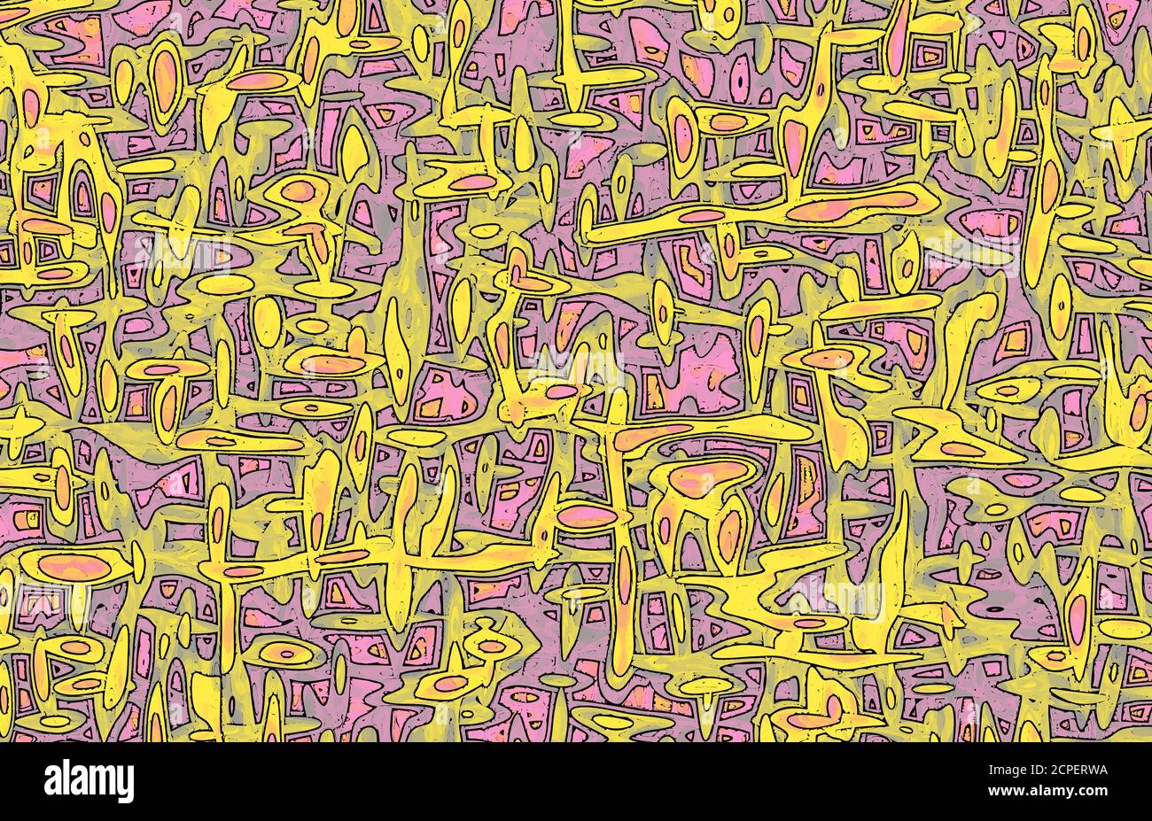 multi colored line illustration abstract art Stock Photo - Alamy