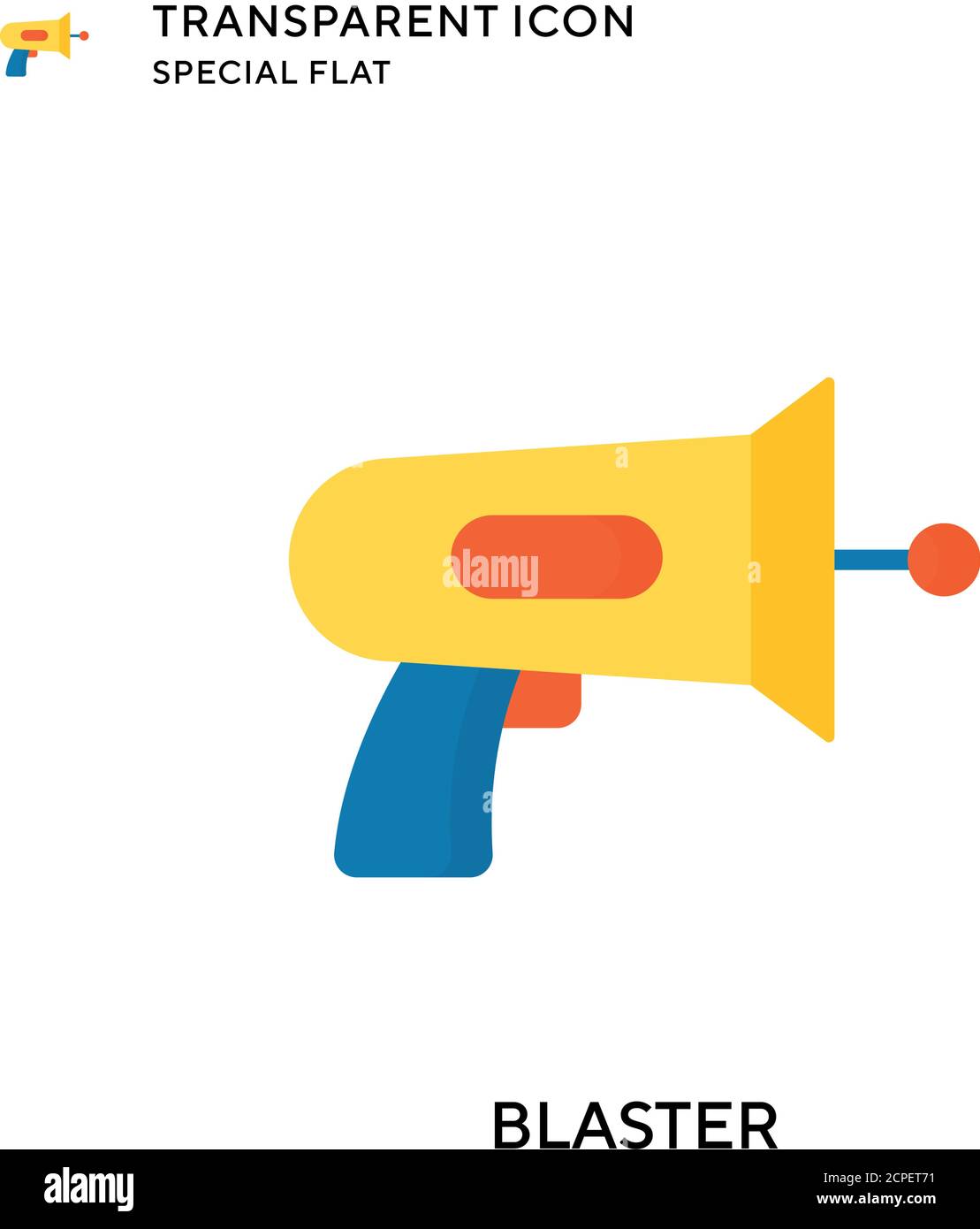 Blaster icon vector vectors Cut Out Stock Images & Pictures - Alamy