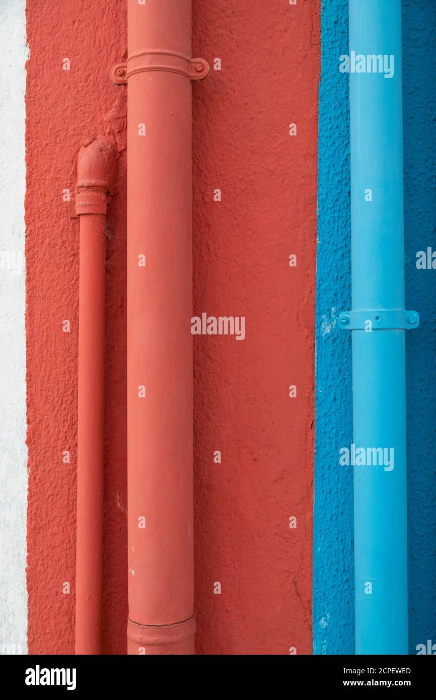 Blue paint pipe hi-res stock photography and images - Alamy