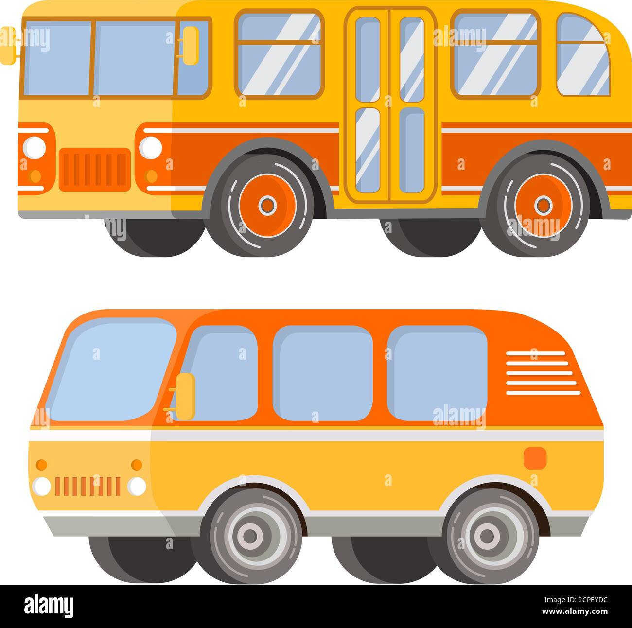 Vintage bus cartoon hi-res stock photography and images - Alamy