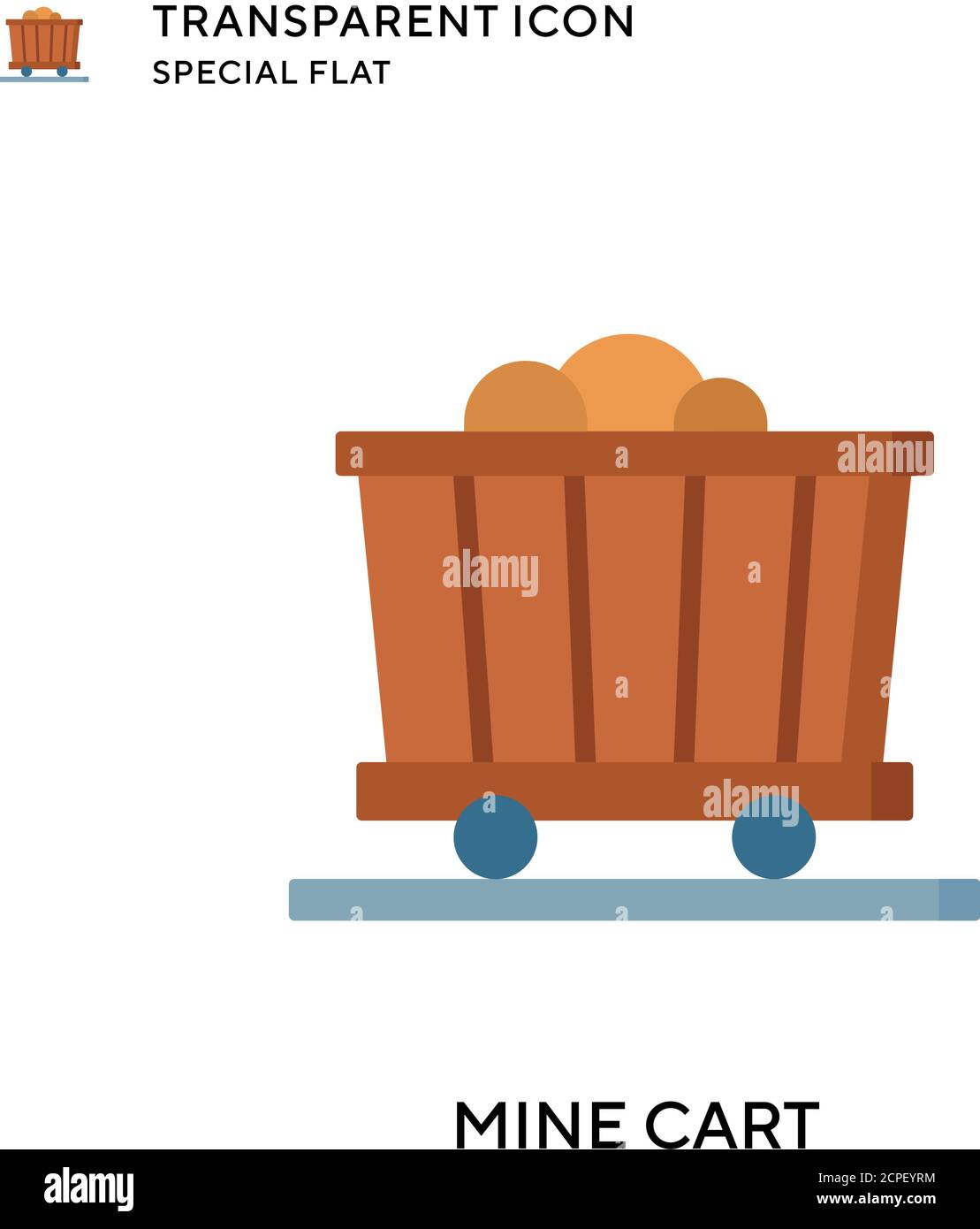 Old mine carriage Stock Vector Images - Alamy