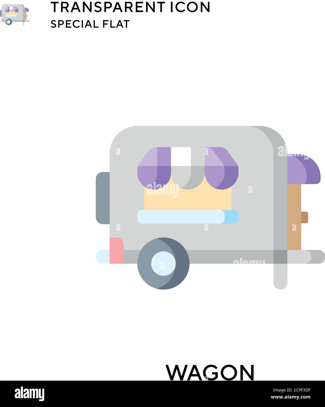 Wagon vector icon. Flat style illustration. EPS 10 vector Stock Vector ...