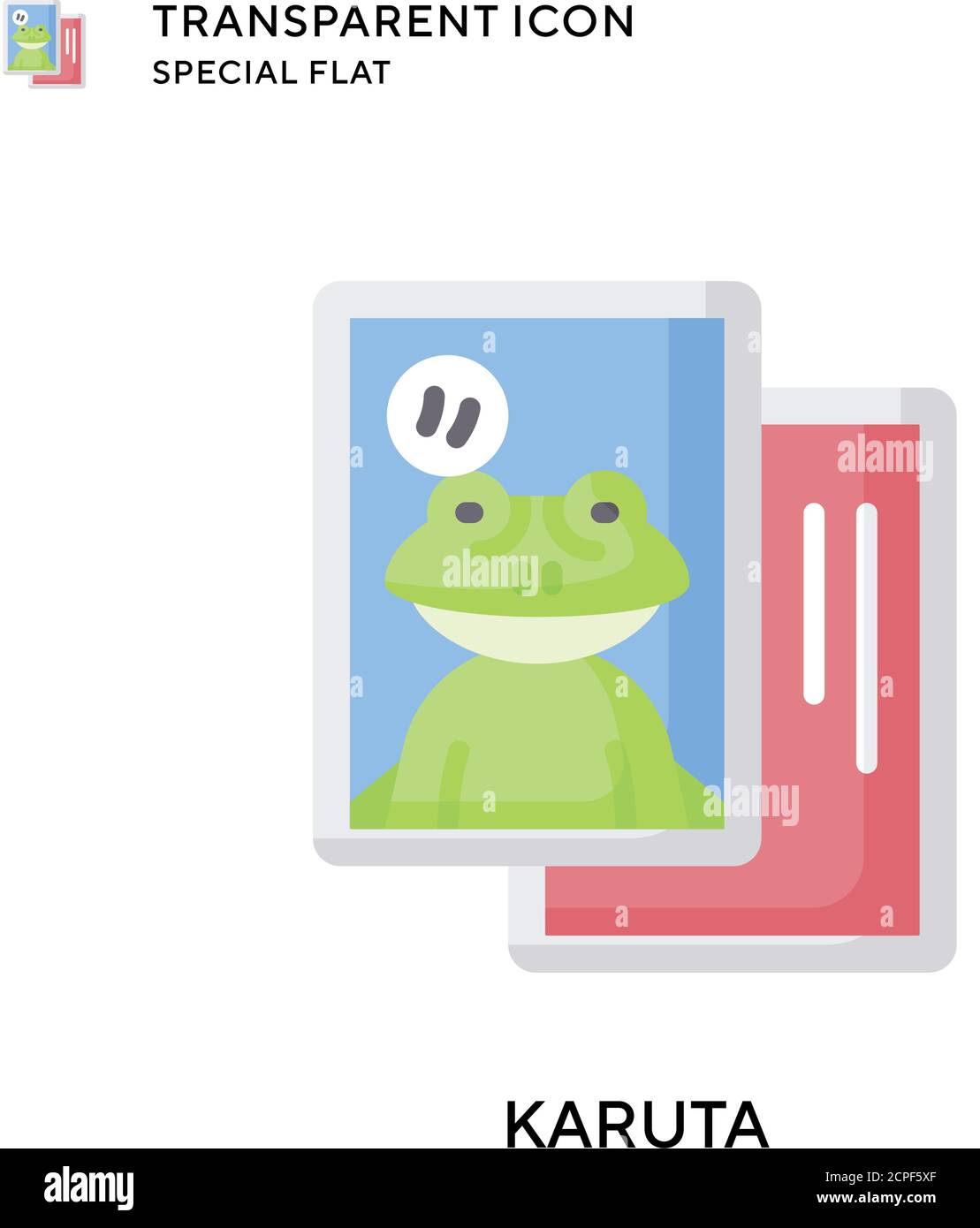 Karuta vector icon. Flat style illustration. EPS 10 vector Stock Vector ...