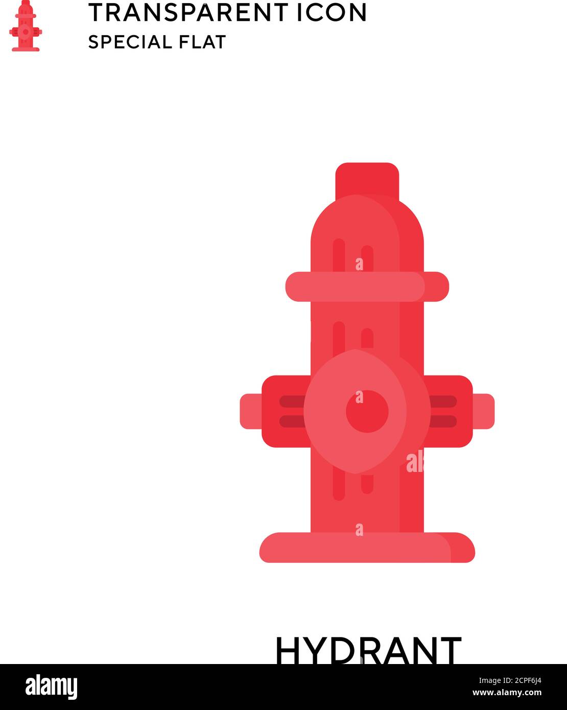Hydrant vector icon. Flat style illustration. EPS 10 vector Stock ...