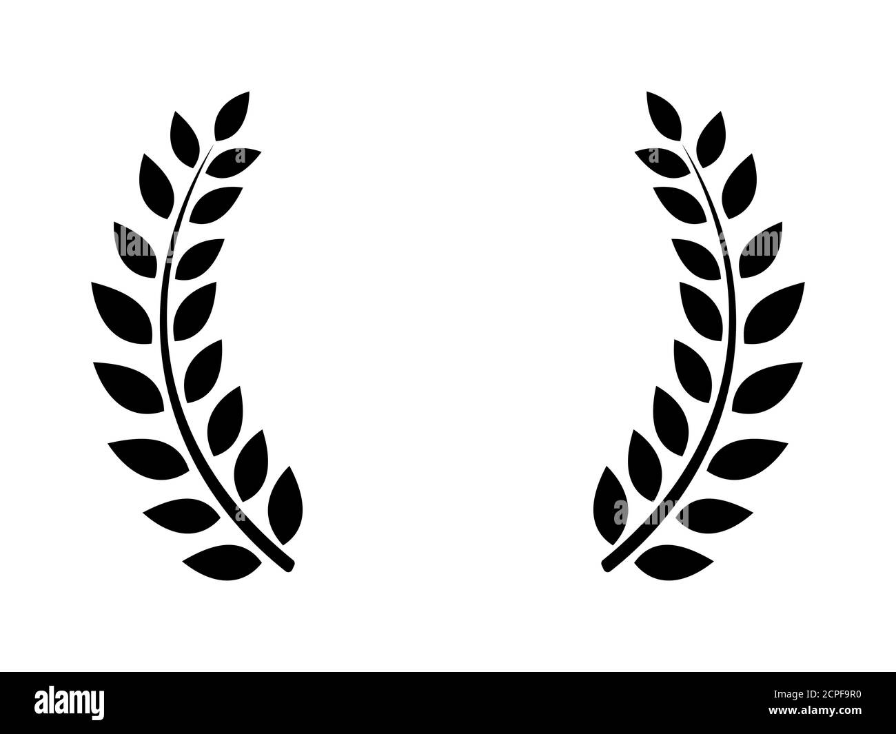 Laurel icon on white background Stock Vector Image & Art - Alamy