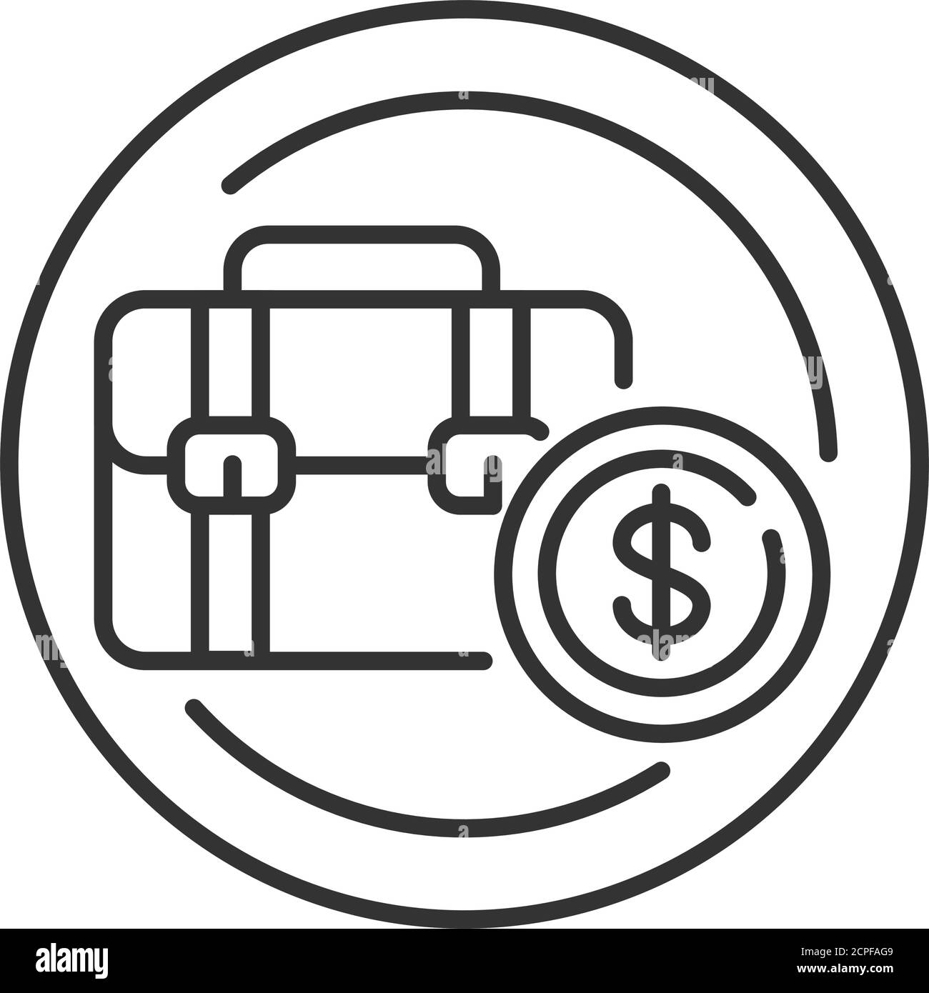 Unemployment black line icon. Job loss, crisis. Social problem concept ...