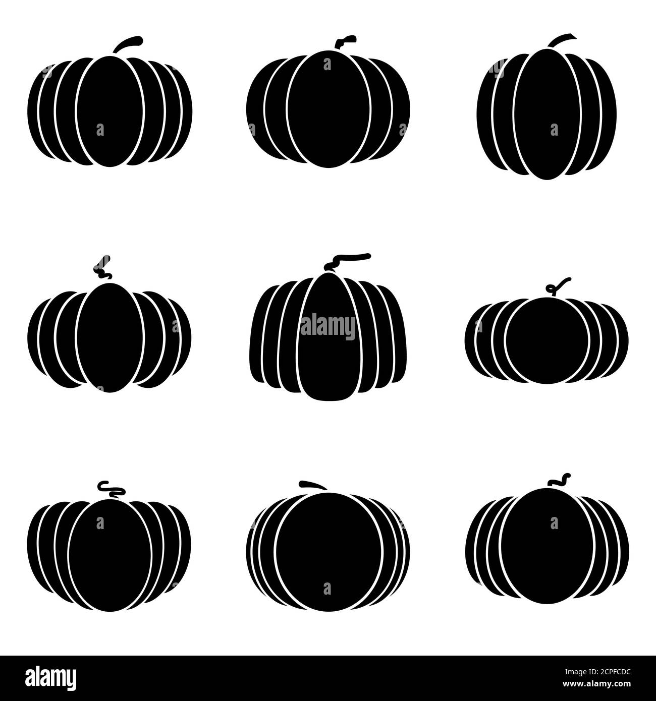 Pumpkin Silhouette Vector