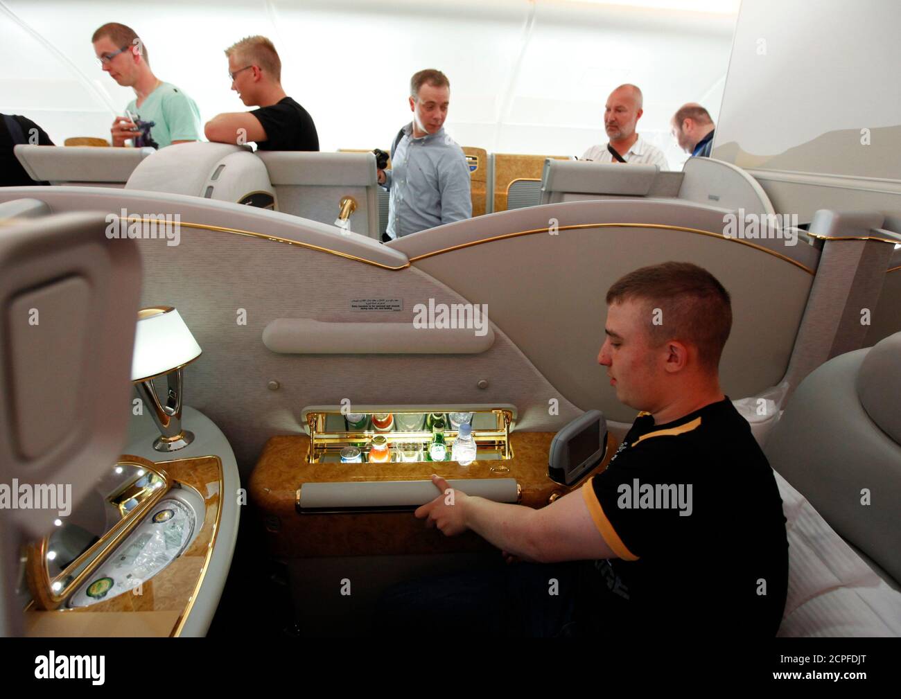 Airbus a380 interior hi-res stock photography and images - Alamy
