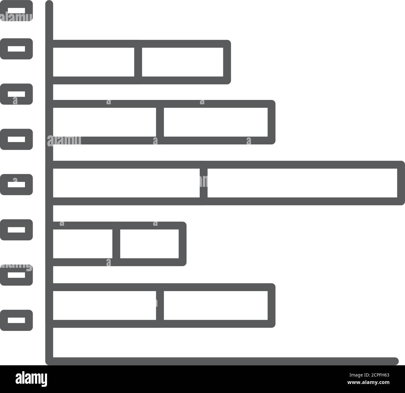 Stacked Bar Chart Icon