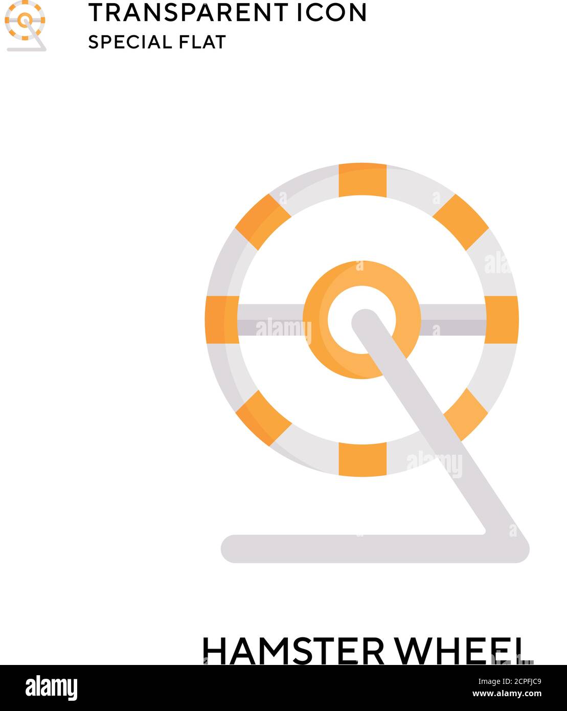 Hamster wheel vector icon. Flat style illustration. EPS 10 vector Stock ...