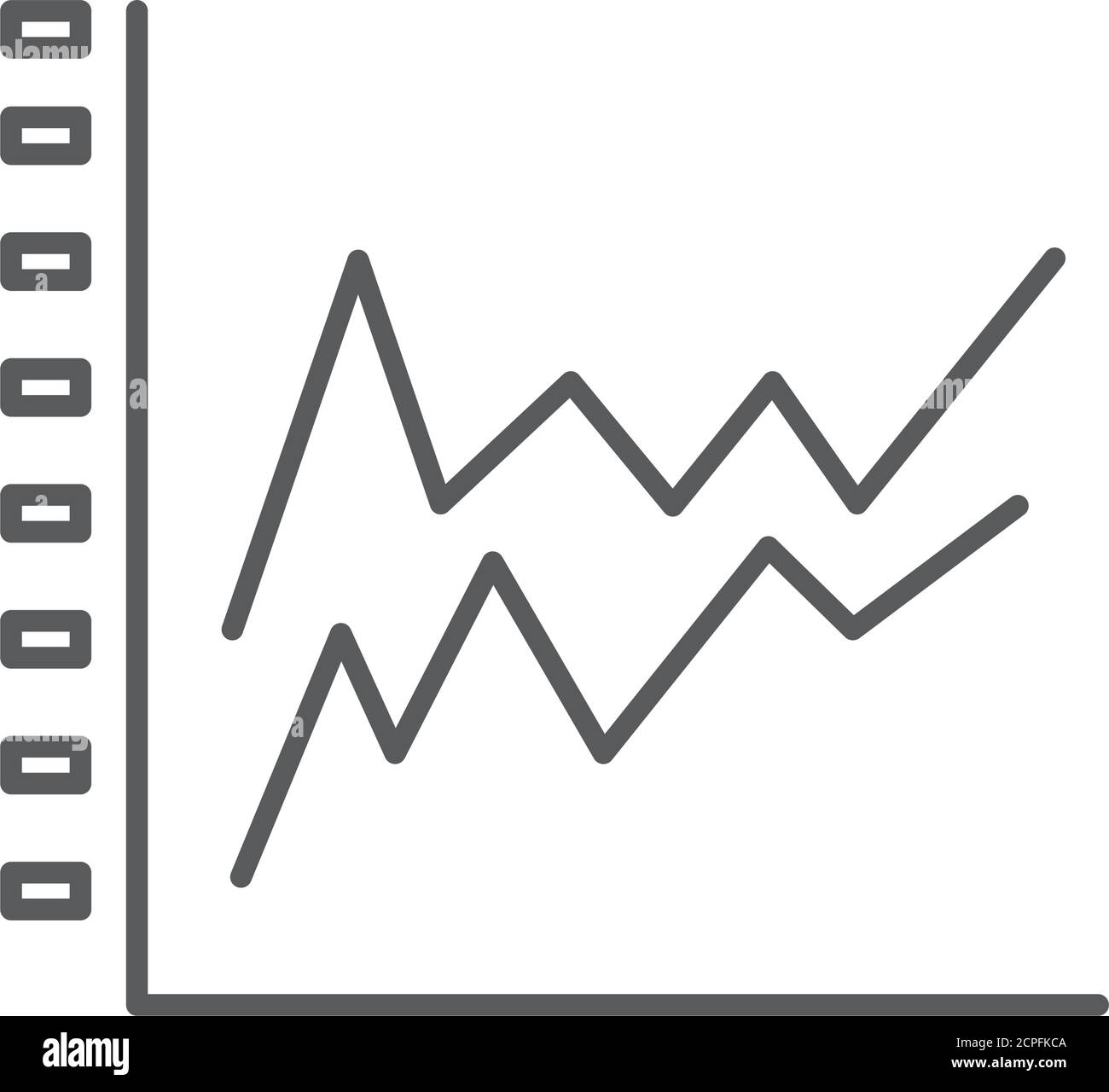 Graph stacked infographic line black icon. Record keeping concept ...