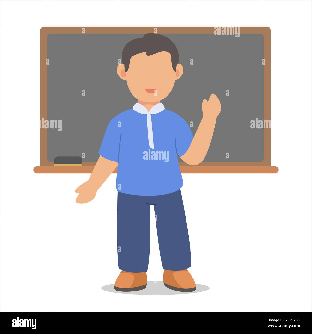 Speech in front of school boy Stock Vector Images - Alamy