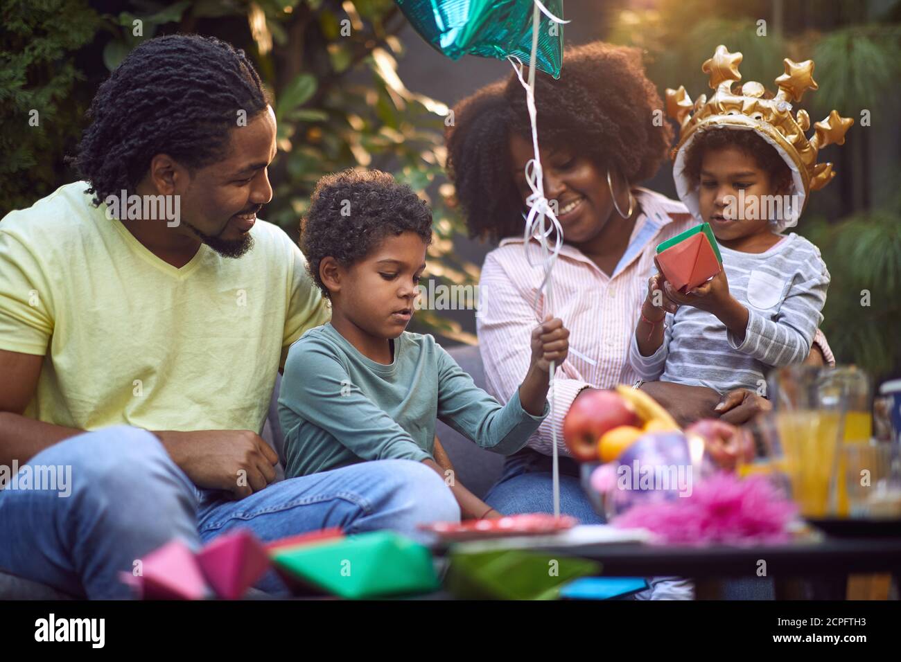 Young cute afro american little hi-res stock photography and images - Alamy