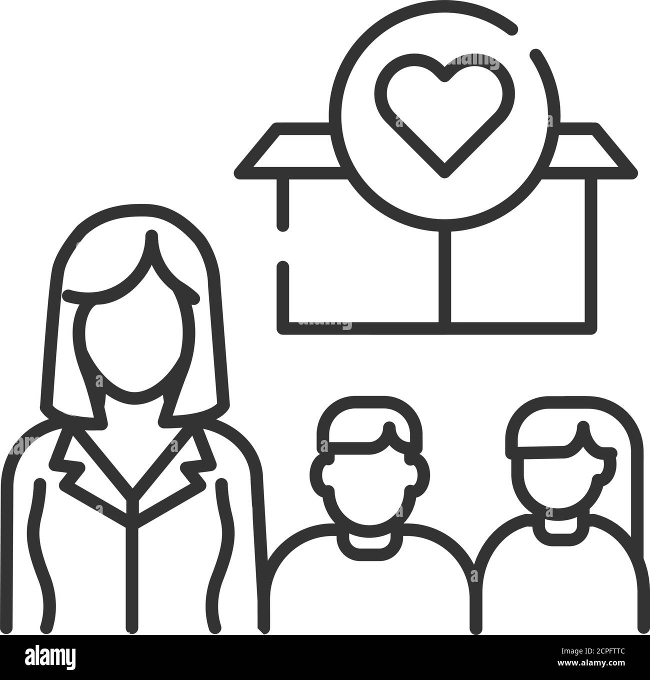 Kids volunteering needy Stock Vector Images - Alamy