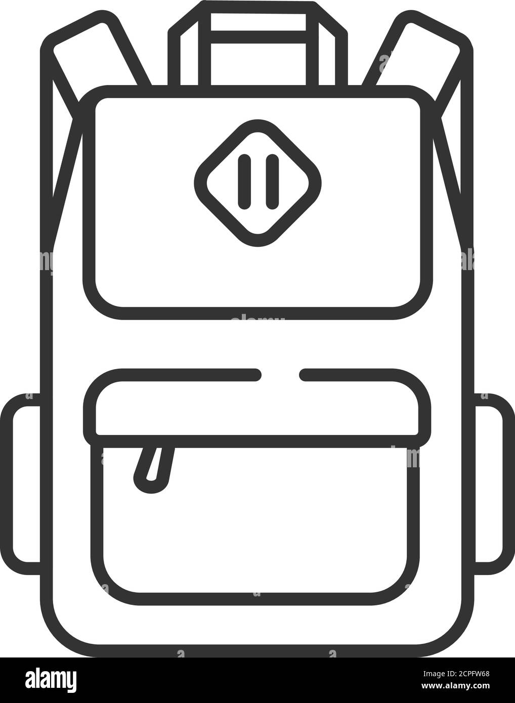 Backpack Clip Art Black And White