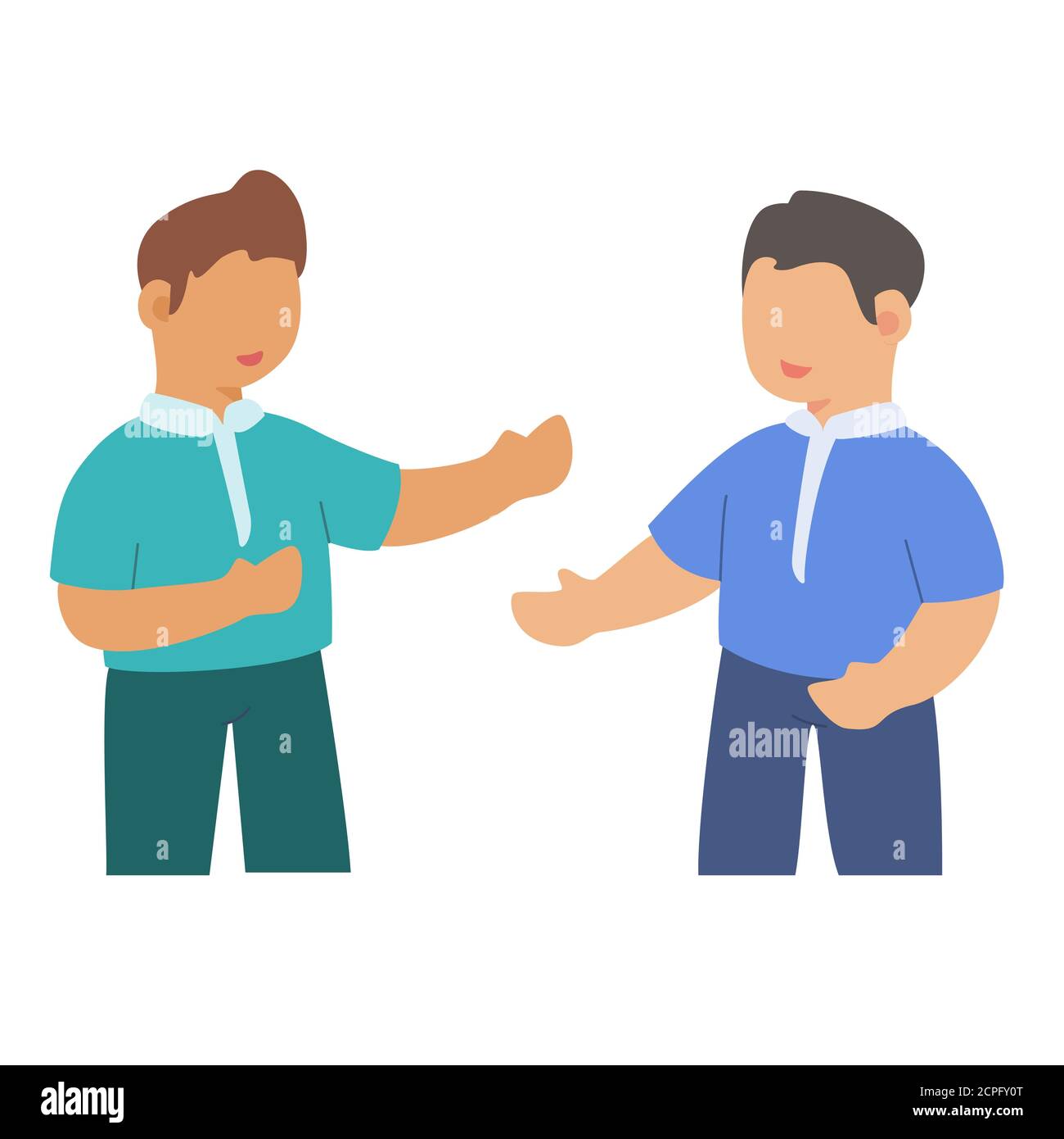 Two Asian Children Stock Vector Images - Alamy