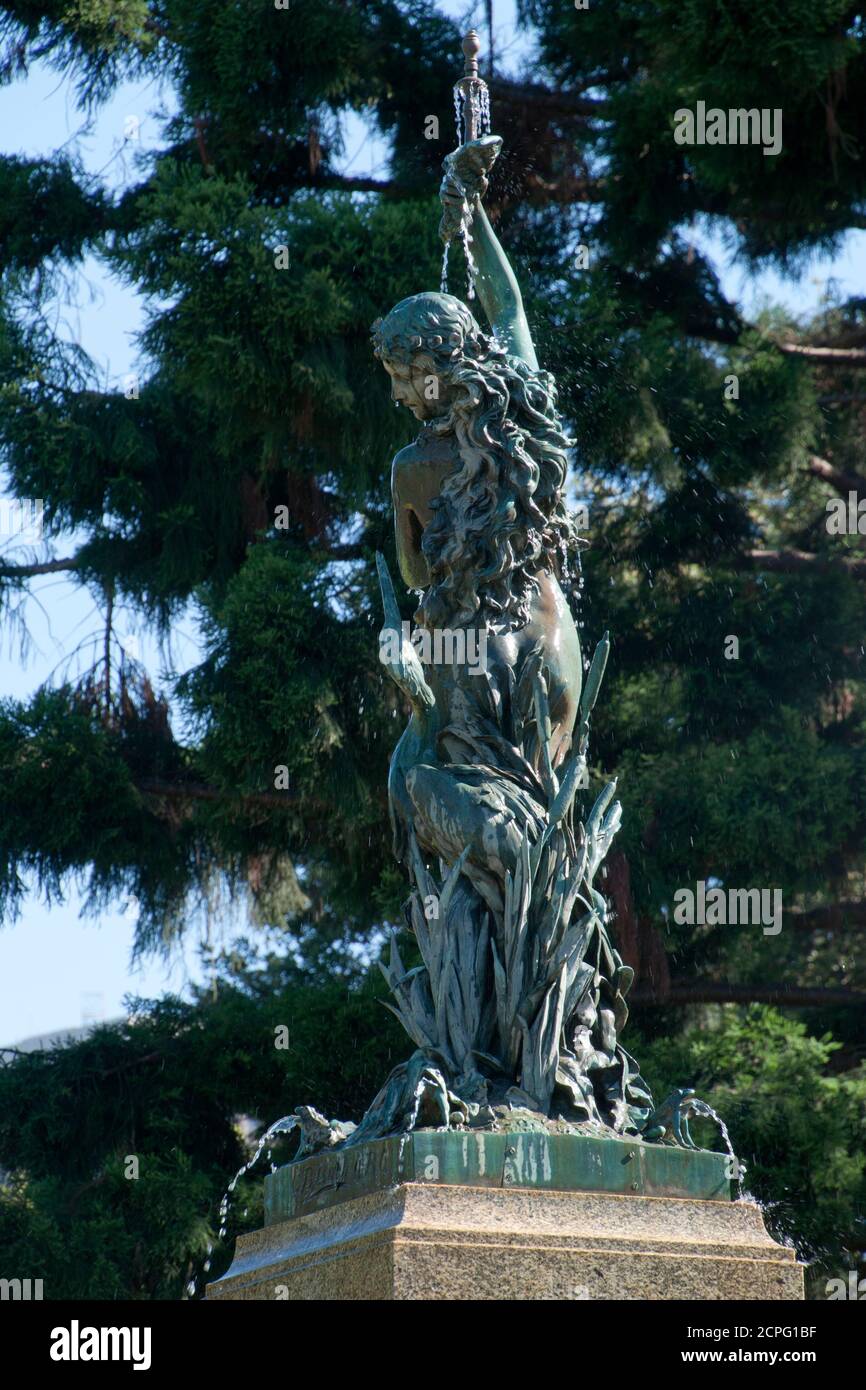 Sydney Australia, water nymph bronze on top of the Lewis Wolfe Levy ...