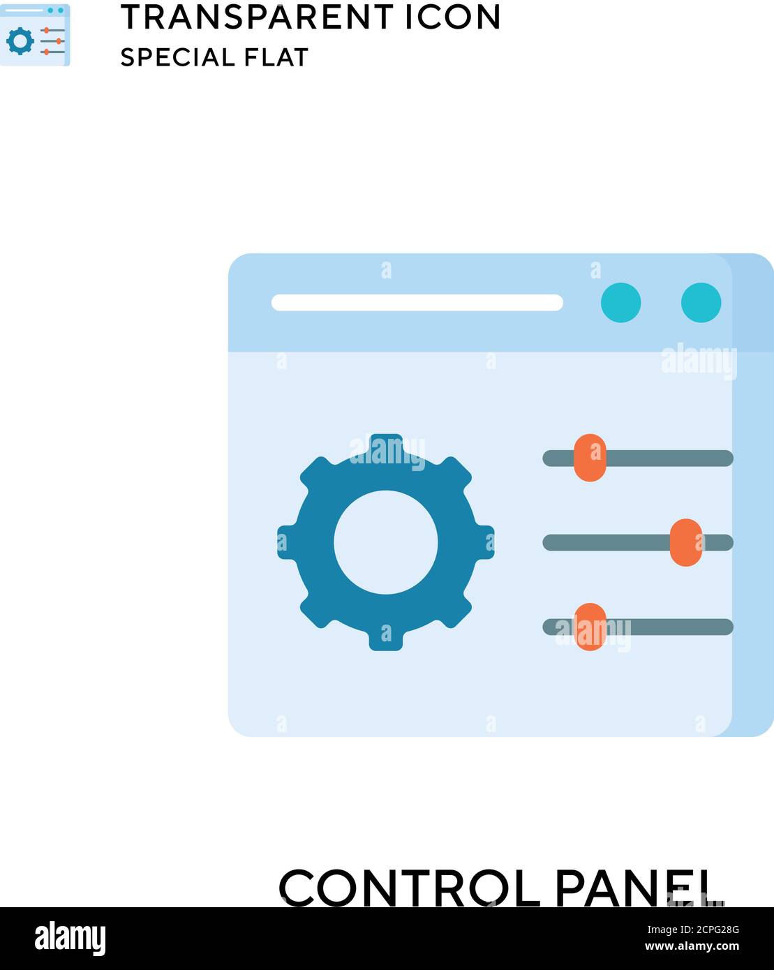 Control panel vector icon. Flat style illustration. EPS 10 vector Stock ...