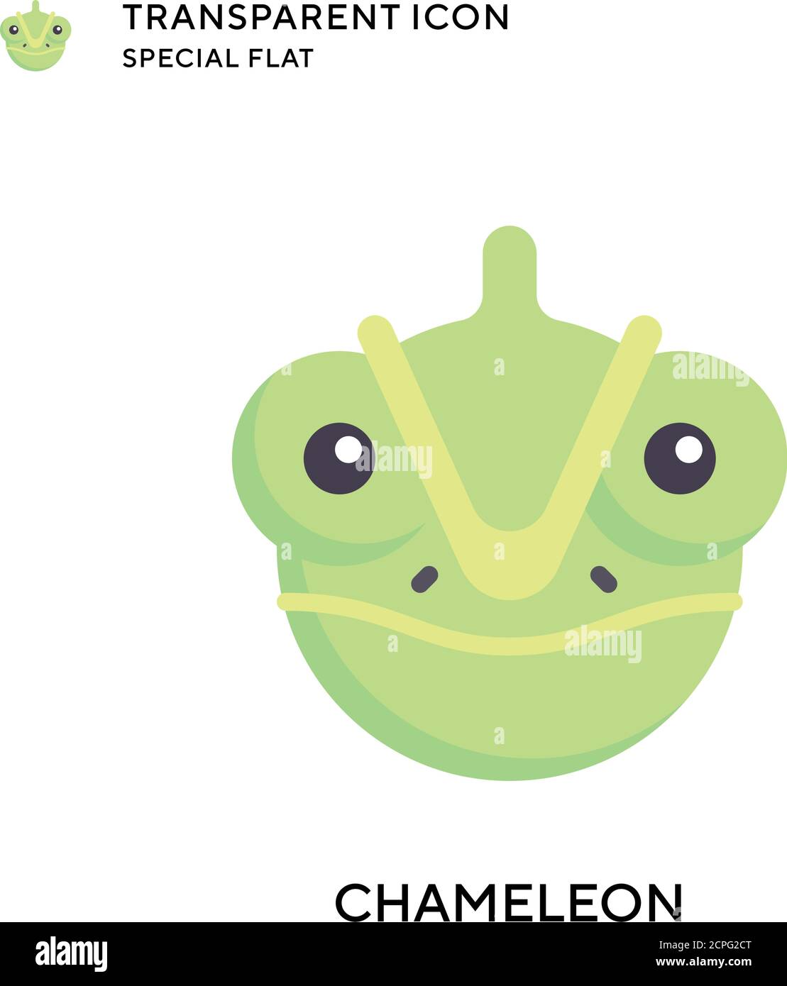 Chameleon vector icon. Flat style illustration. EPS 10 vector Stock ...
