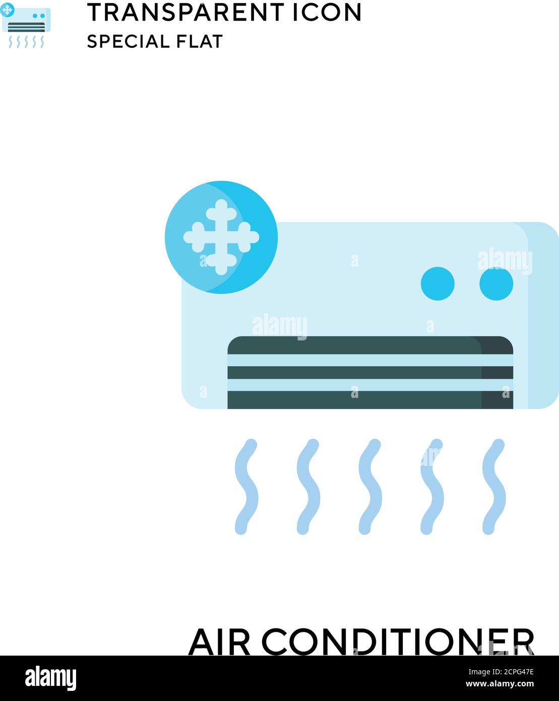 Air conditioner vector icon. Flat style illustration. EPS 10 vector ...
