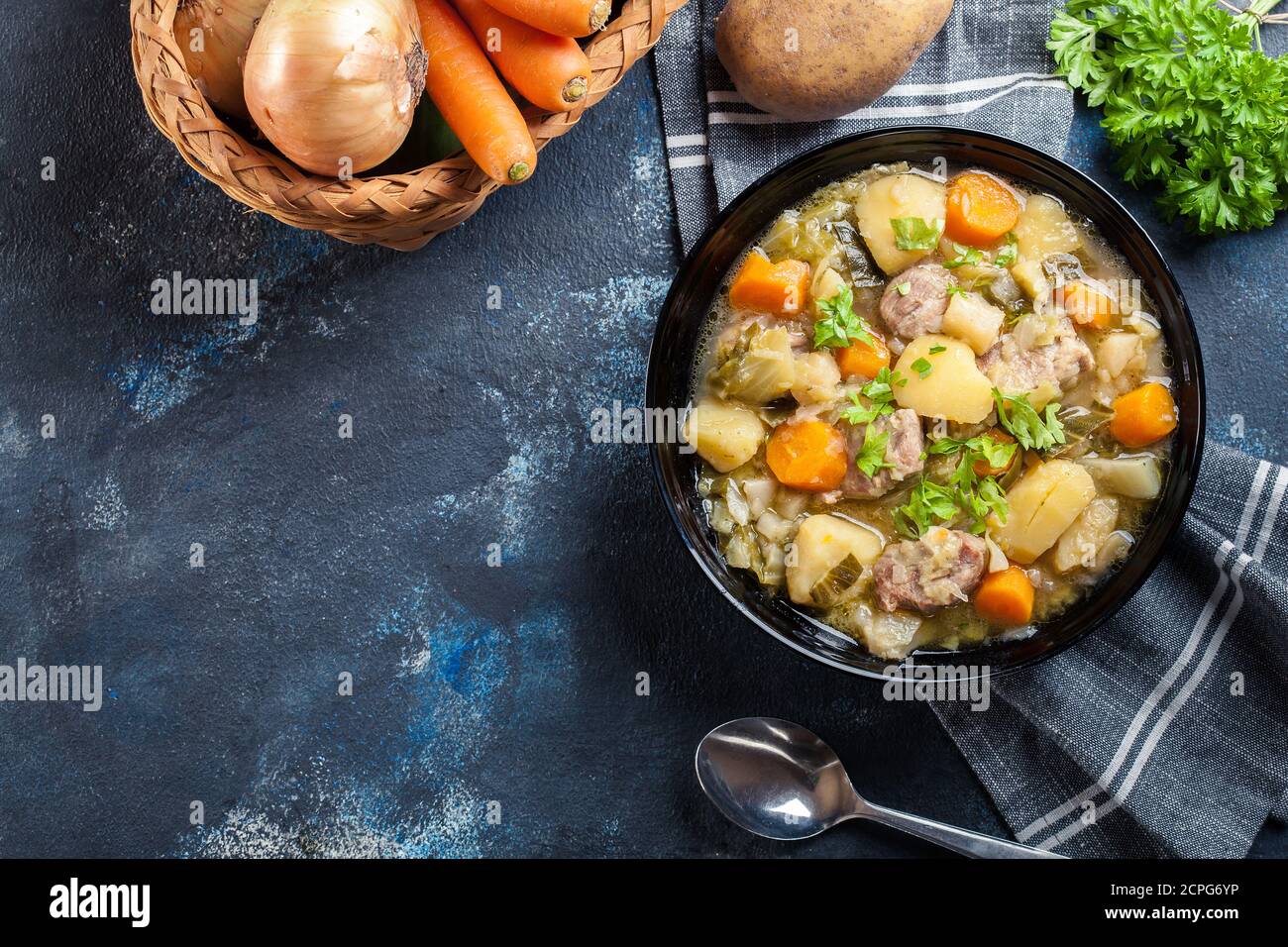 Pichelsteiner, German stew that contains meat and vegetables Stock ...