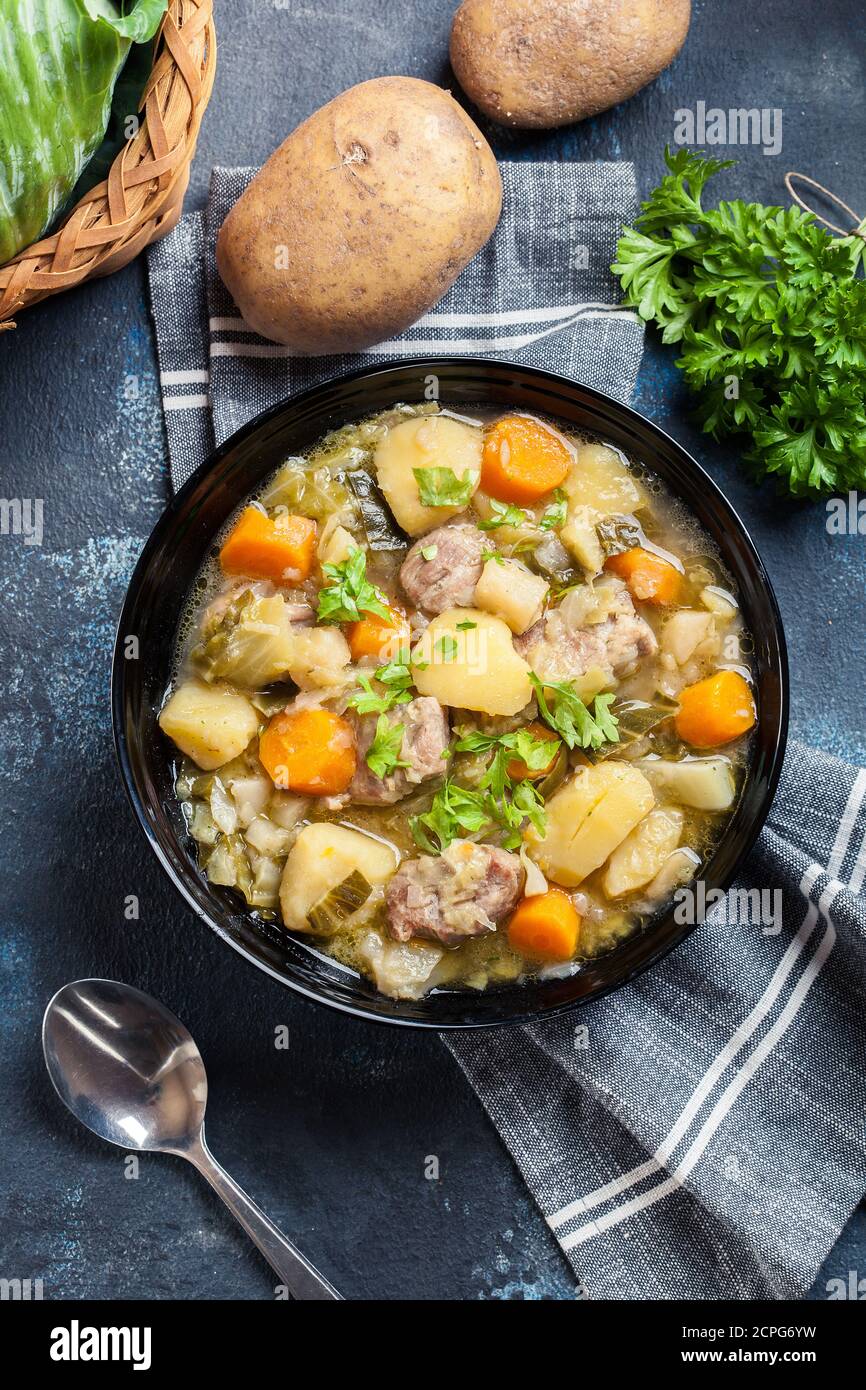 Pichelsteiner, German stew that contains meat and vegetables Stock ...