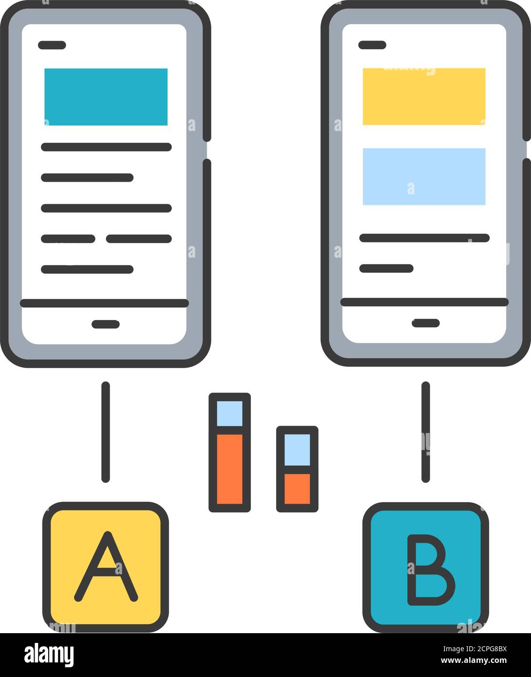 Testing color line icon. Investigation conducted to provide ...