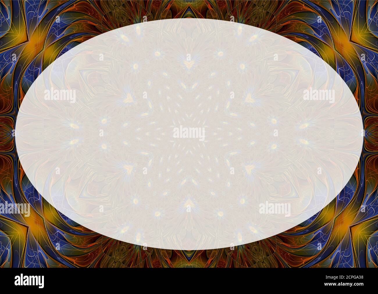 Good Vibrations Landscape Border Design Stock Photo - Alamy