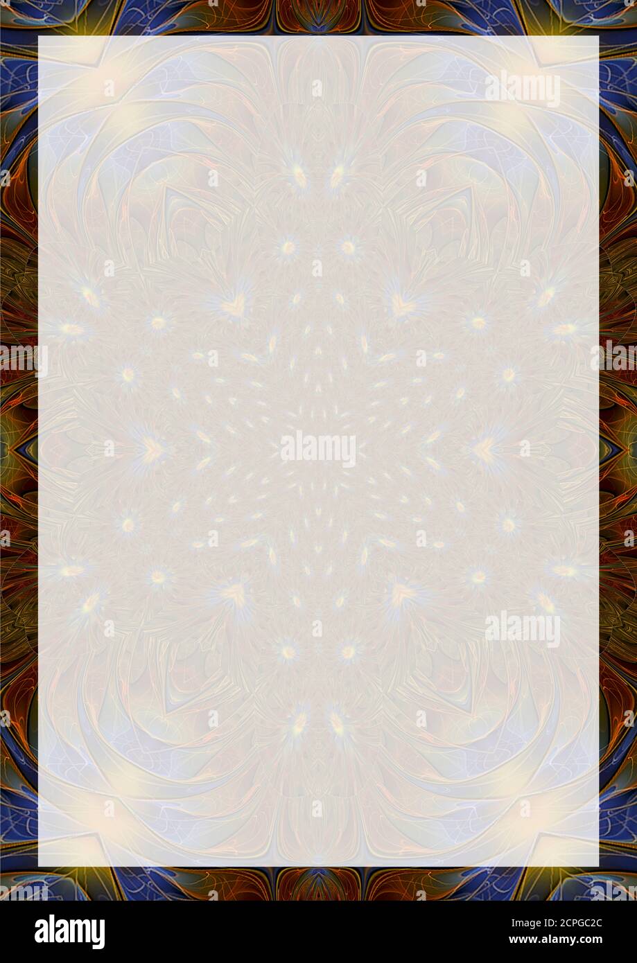 Portrait Border Design Stock Photo - Alamy